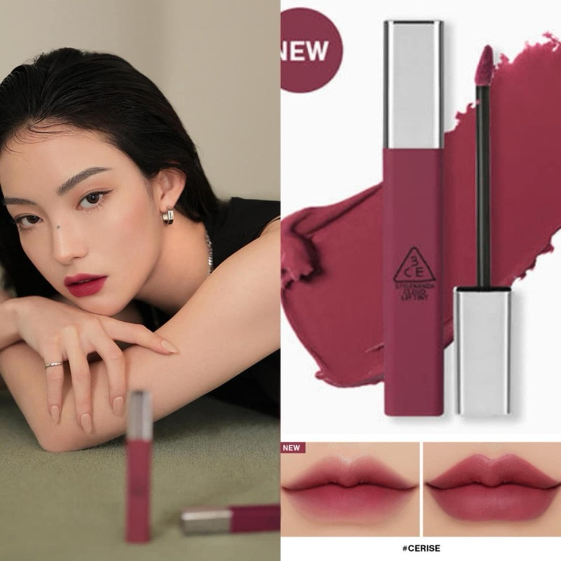 Son 3CE Kem Lì Cloud Lip Tint Cerise | Shopee Việt Nam