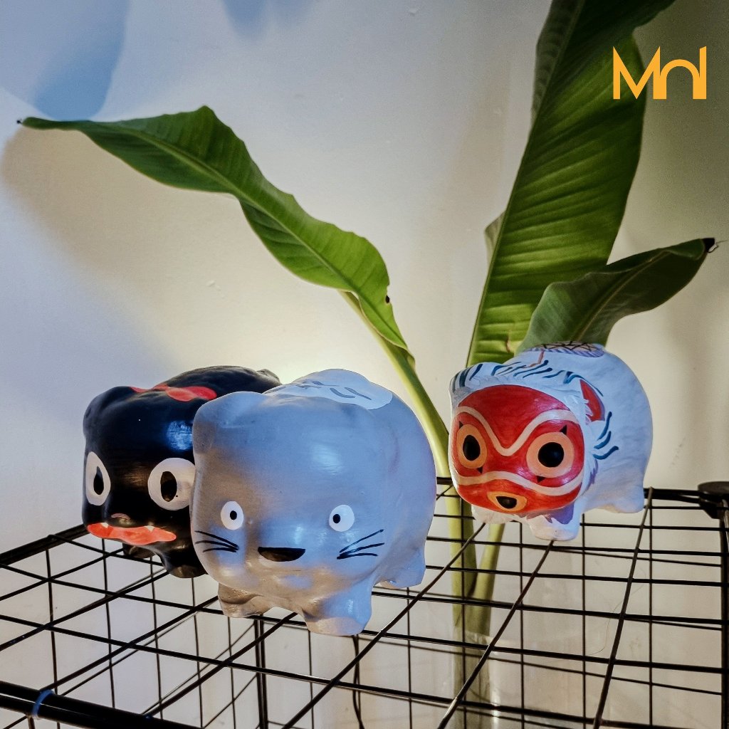 HEO ĐẤT Handmade - TOTORO, MÈO ĐEN, CÔNG CHÚA MONONOKE (QUÀ NOEL, QUÀ ...