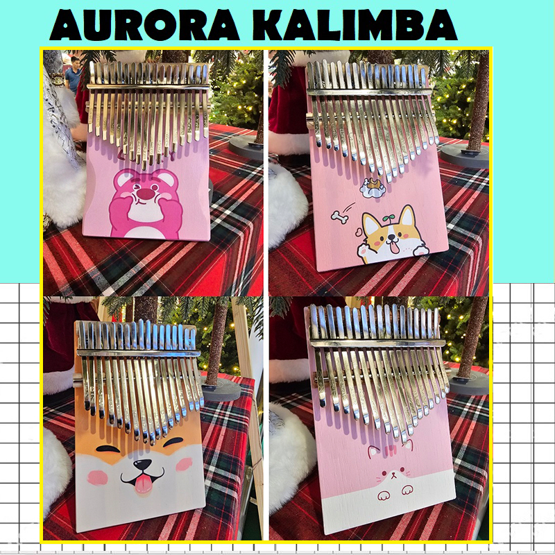 [MẪU MỚI NOEL] LOTSO GẤU DÂU Đàn Kalimba Trơn 17 Phím Tặng Đầy Đủ Phụ ...