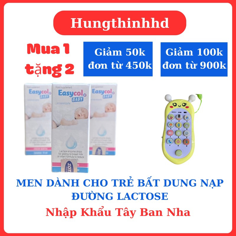 (Tặng ĐT)Enzyme Lactase Easycol Baby ngăn ngừa tiêu chảy, nôn trớ, hấp ...