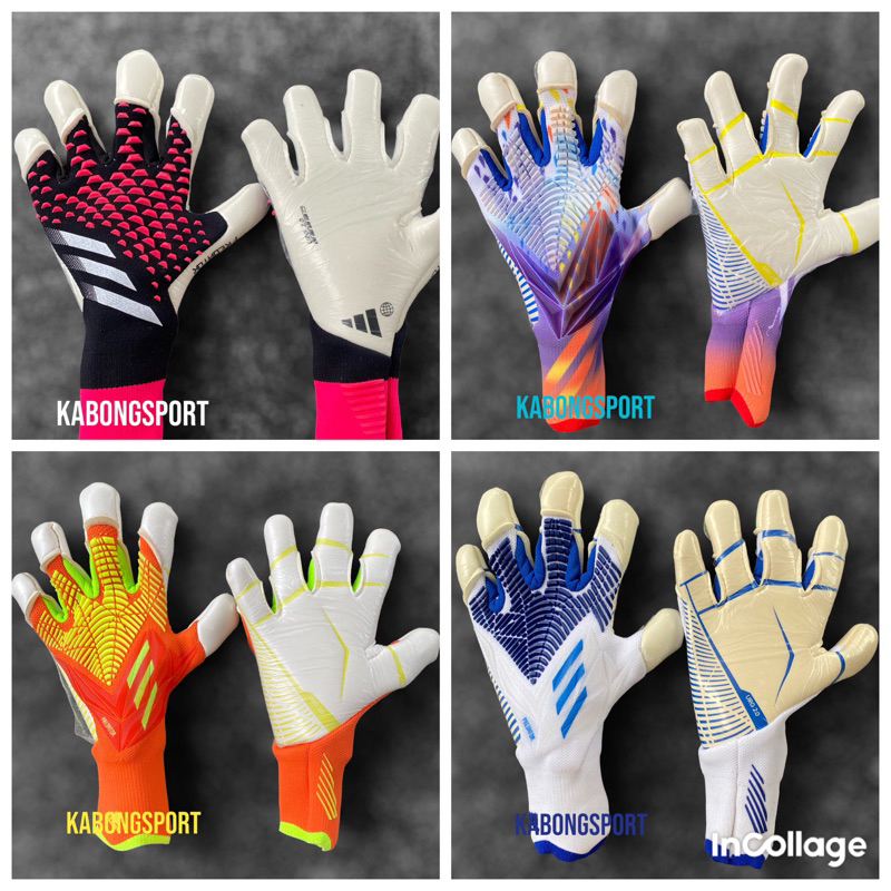 Găng tay thủ môn Predator Pro Hybrid size 5,6,7,8,9,10 Bao tay bắt bóng ...