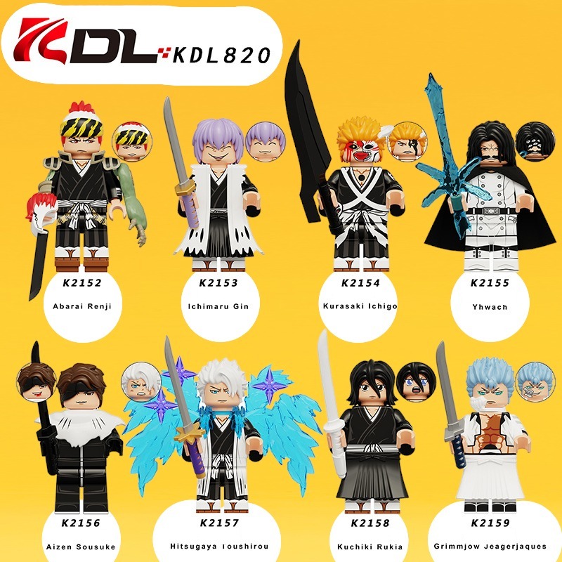 Đồ Chơi Lắp Ráp Mini Anime Bleach Sứ Mệnh Thần Chết Ichigo Renjin Gin ...
