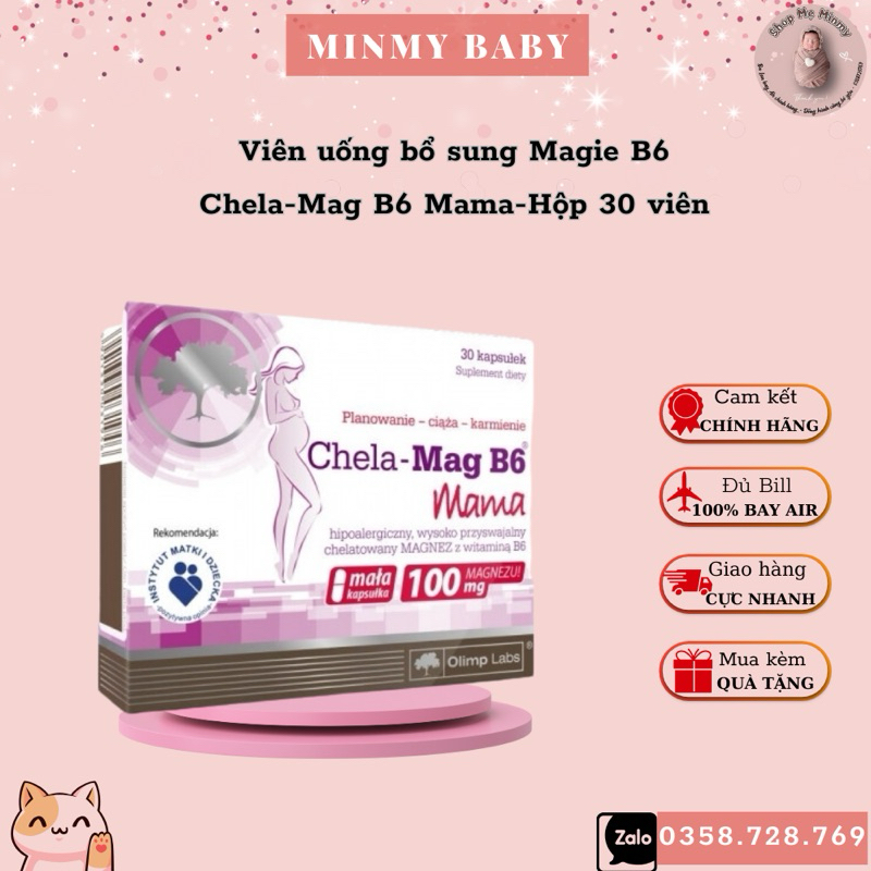 Chela-Mag B6 Mama – Giúp Bổ sung Magie và Vitamin B6 cho mẹ bầu và sau ...
