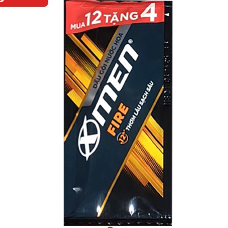 Combo 10 Dây dầu gội 16 gói X men Fire x 5g x-men xmen | Shopee Việt Nam