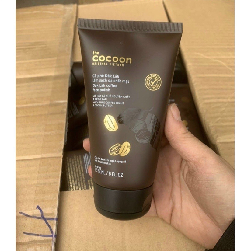 Tuýp tẩy da chết cafe cocoon 150ml dành cho mặt | Shopee Việt Nam