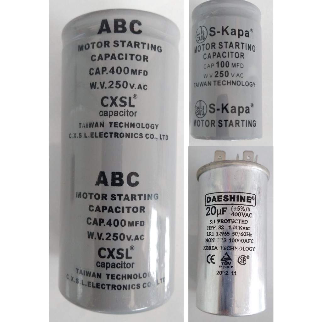 Tụ điện (Capacitor) công nghệ Đài Loan, Hàn Quốc dùng cho motor 1 phase ...