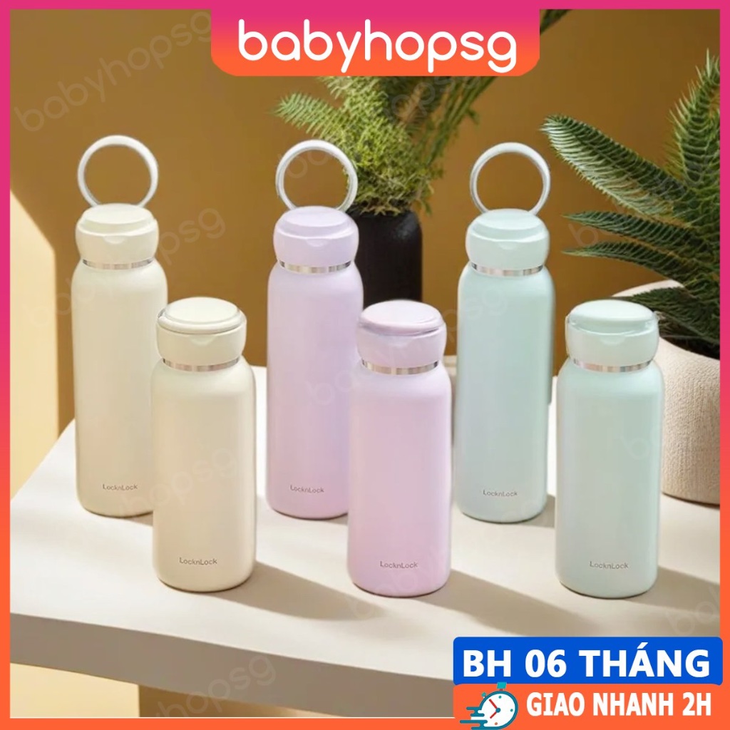 Bình giữ nhiệt LocknLock Sling Ring có quai xách 650ml LHC4321 và 800ml ...
