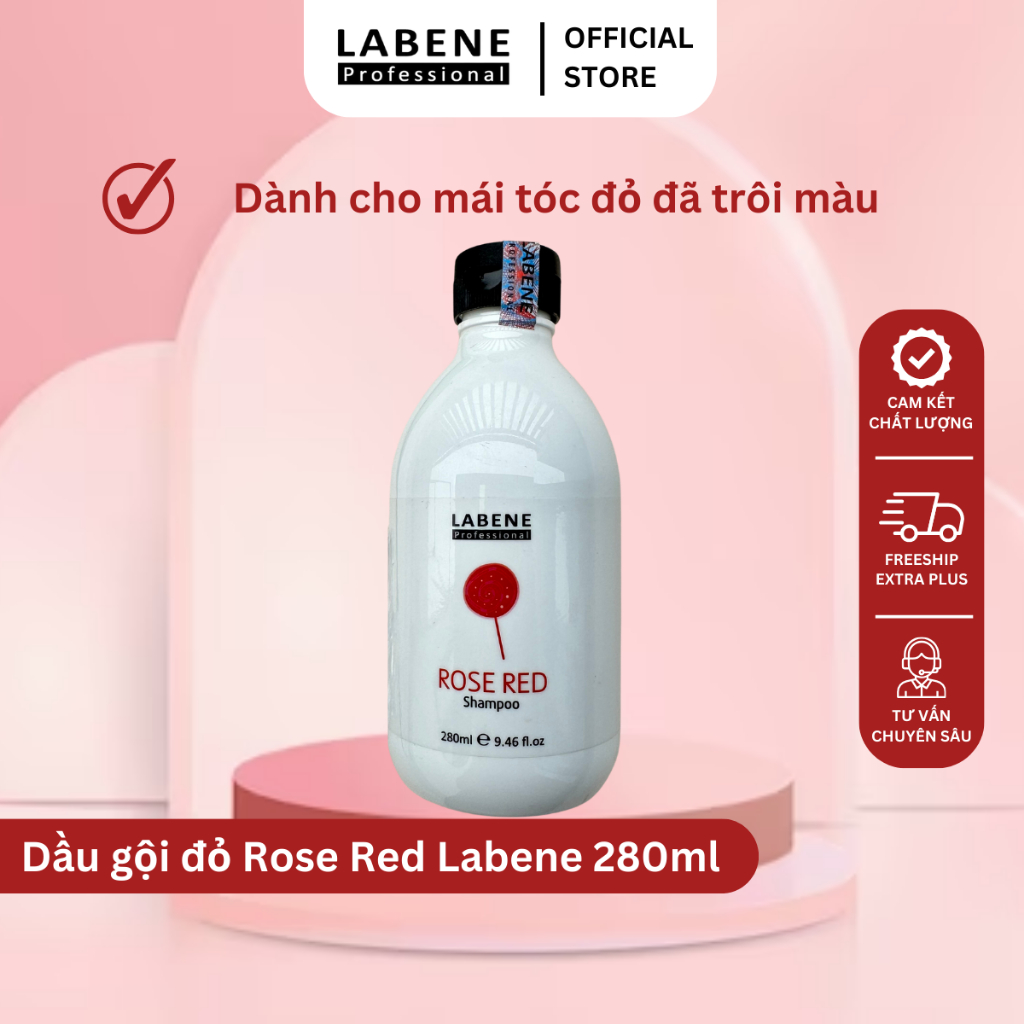 Dầu gội Rose Red Labene chính hãng dành cho tóc nhuộm đỏ và hồng, tăng ...