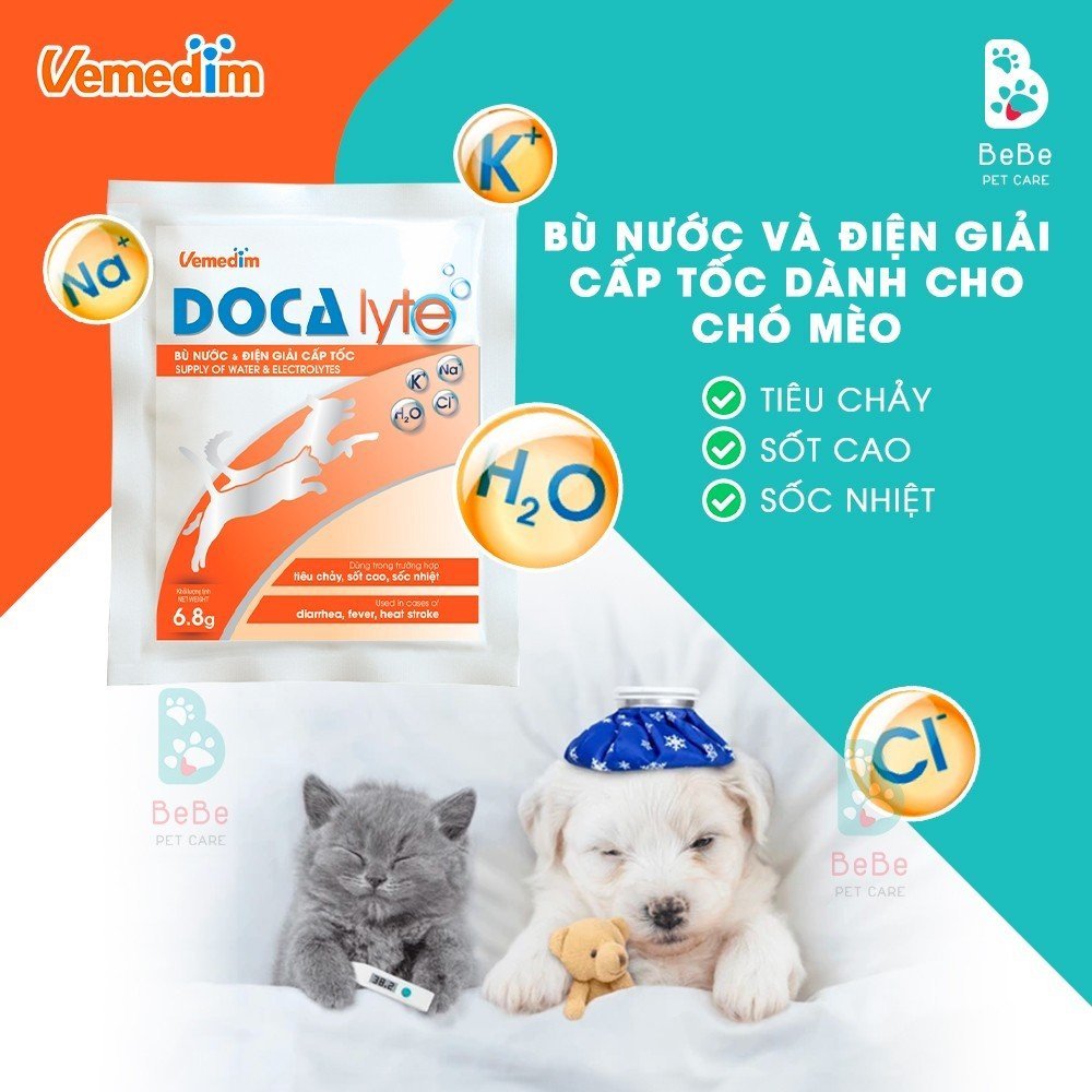 VEMEDIM Doca Lyte Bù Bước Và Điện Giải Cấp Tốc Cho Chó Mèo | Shopee ...