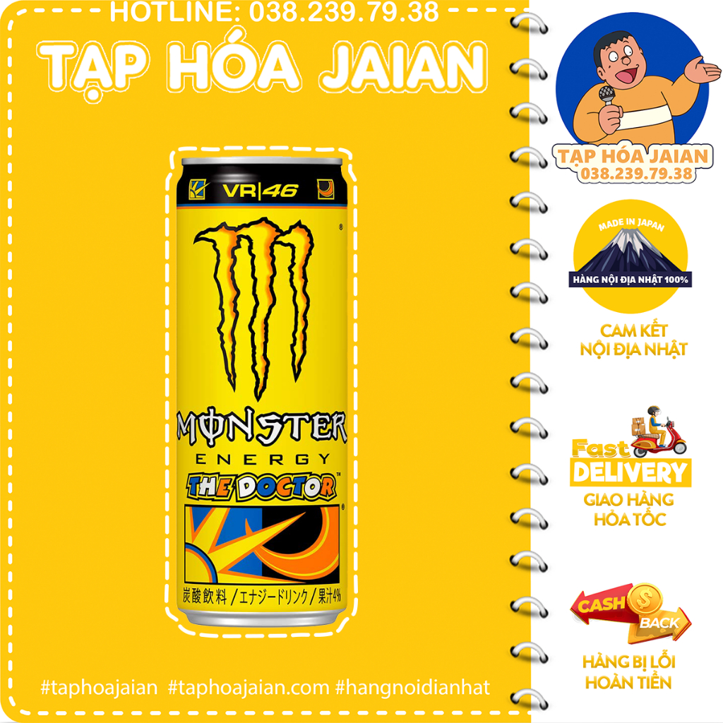 Nước Tăng Lực Asahi Monster Energy The Doctor (Chai Vàng x 355ml ...