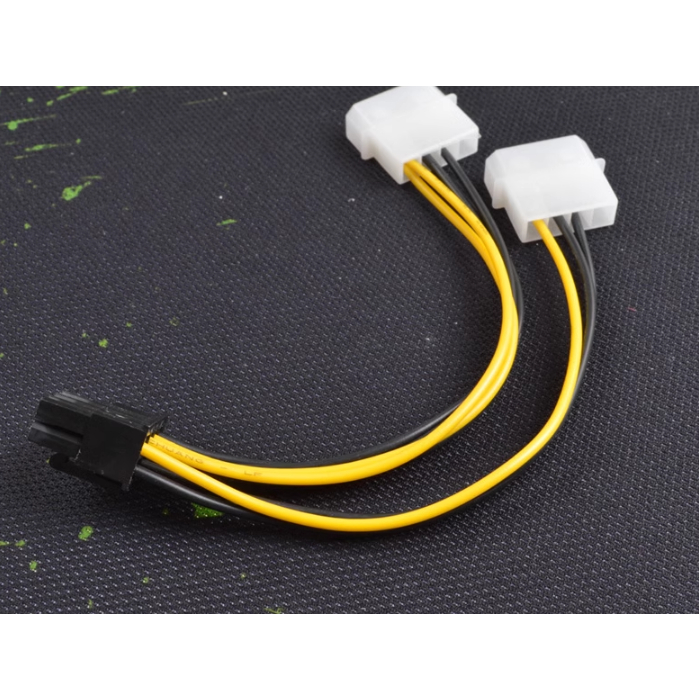 dây chuyển đổi 2 jack 4 pin molex đực ra 8pin vga | Shopee Việt Nam