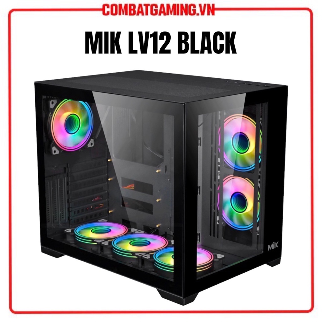 Case Máy Tính MIK LV12 - LV12 Mini Black White Hàng Chính Hãng | Shopee ...