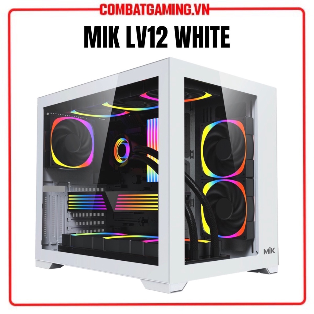 Case Máy Tính MIK LV12 - LV12 Mini Black White Hàng Chính Hãng | Shopee ...