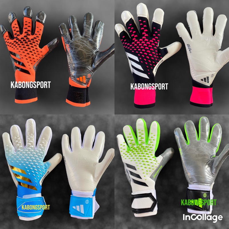 Găng tay thủ môn Predator 2023 Ver1 dính bóng size 7,8,9,10 Bao tay bắt ...