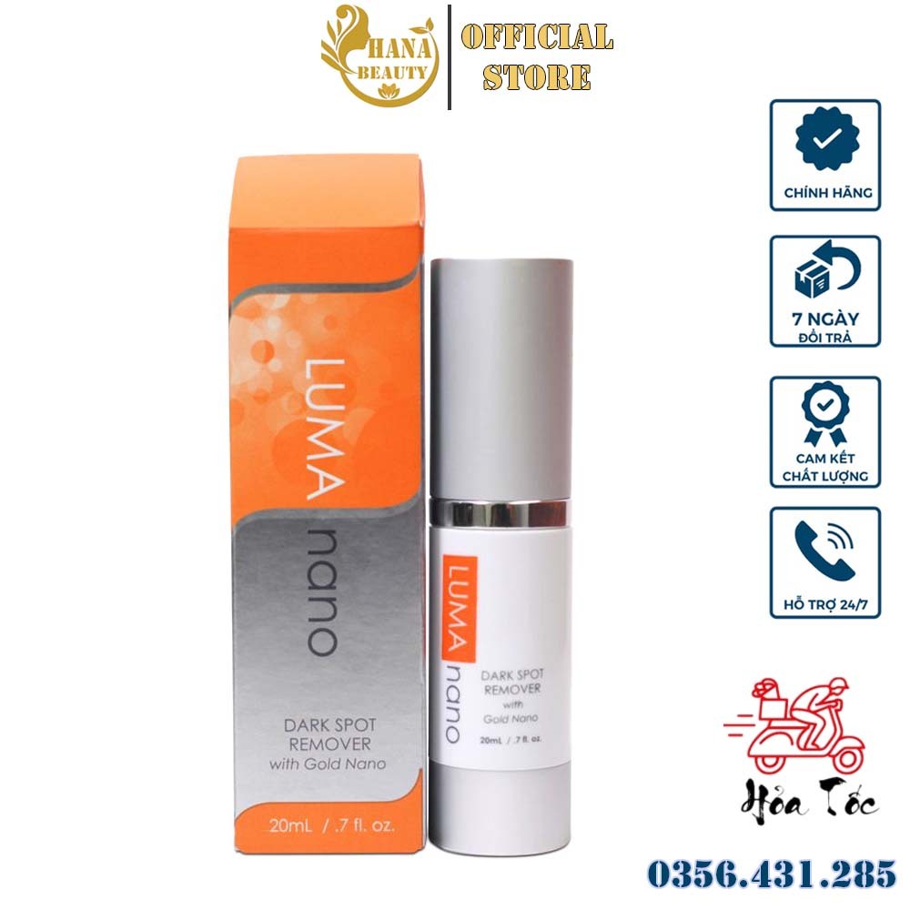 Serum giảm nám da Luma Nano Dark Spot Remover with Gold Nano 20ml ...