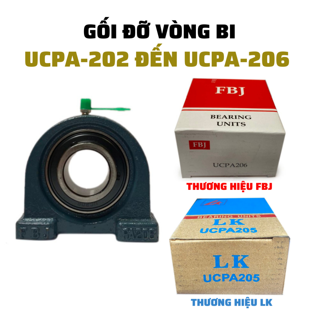 Gối đỡ vòng bi UCPA202 UCPA203 UCPA204 UCPA205 UCPA206 | Shopee Việt Nam