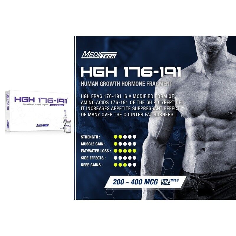 HGH 176 -191 HUMAN GROWTH HORMONE FRAGMENT 2MG X 10 MEDITECH | Shopee ...