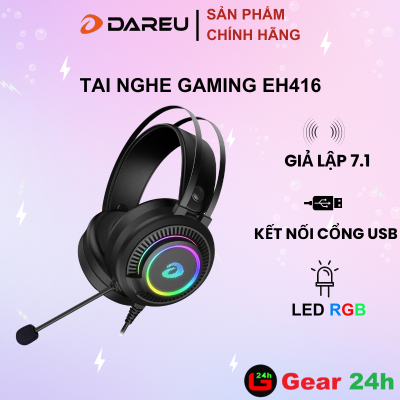 Tai nghe Gaming Dareu EH416 RGB LED ( 7.1 cổng USB ) | Shopee Việt Nam