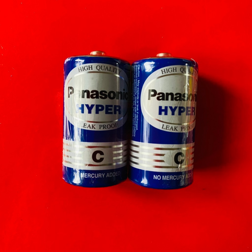 Vỉ 2 viên pin trung C Panasonic R14UT/2S dùng bếp gas, máy bắn tốc độ ...