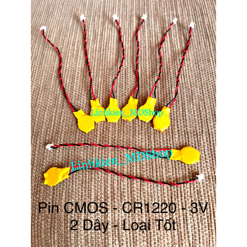 -Pin CMOS - CR 1220-3V- 2 Dây Loại Tốt. | Shopee Việt Nam
