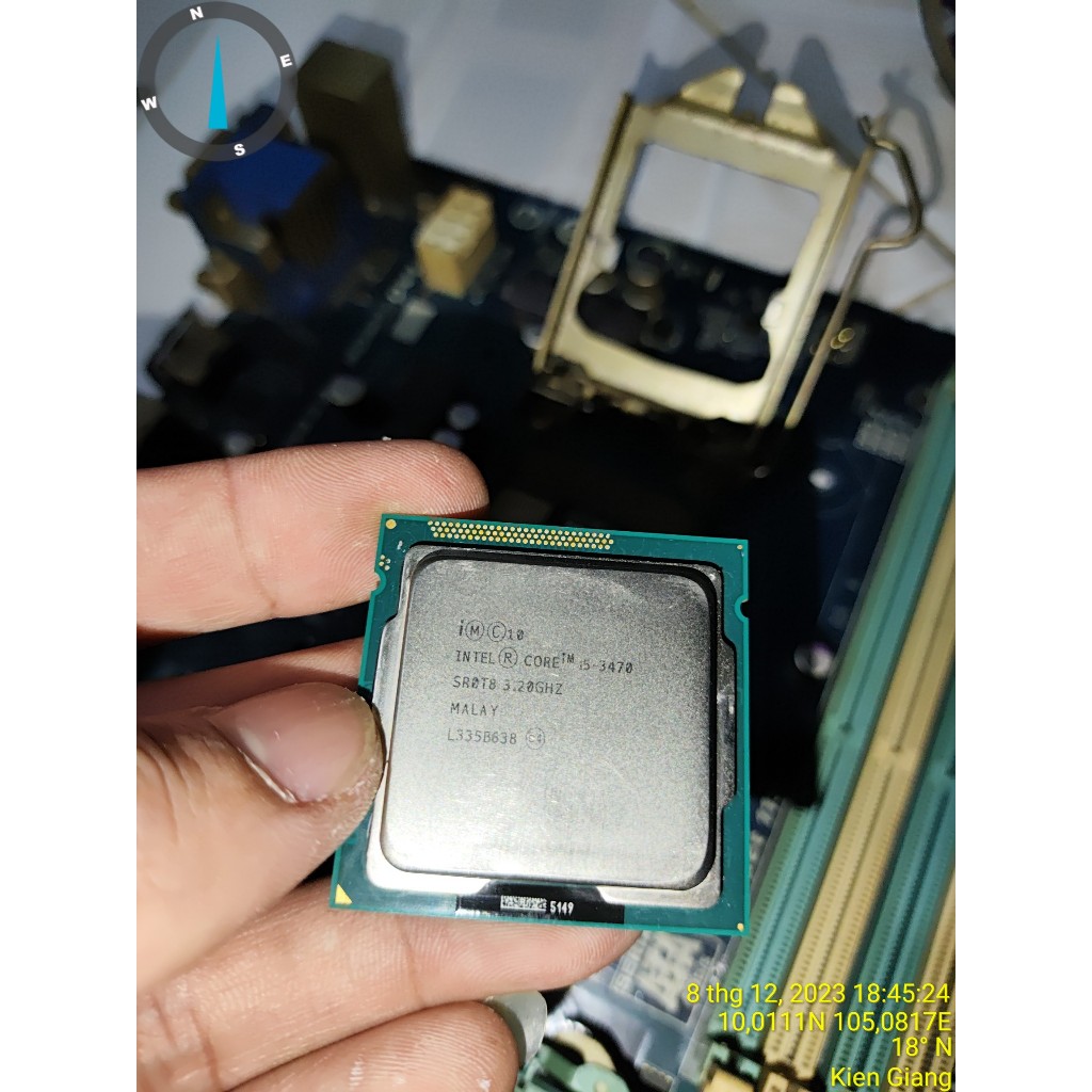 CPU Intel Core i5 3470 - 4 Core 4 Threads 6M Cache Socket 1155. Hỗ trợ các mã main B75, Q75, Z75 ...