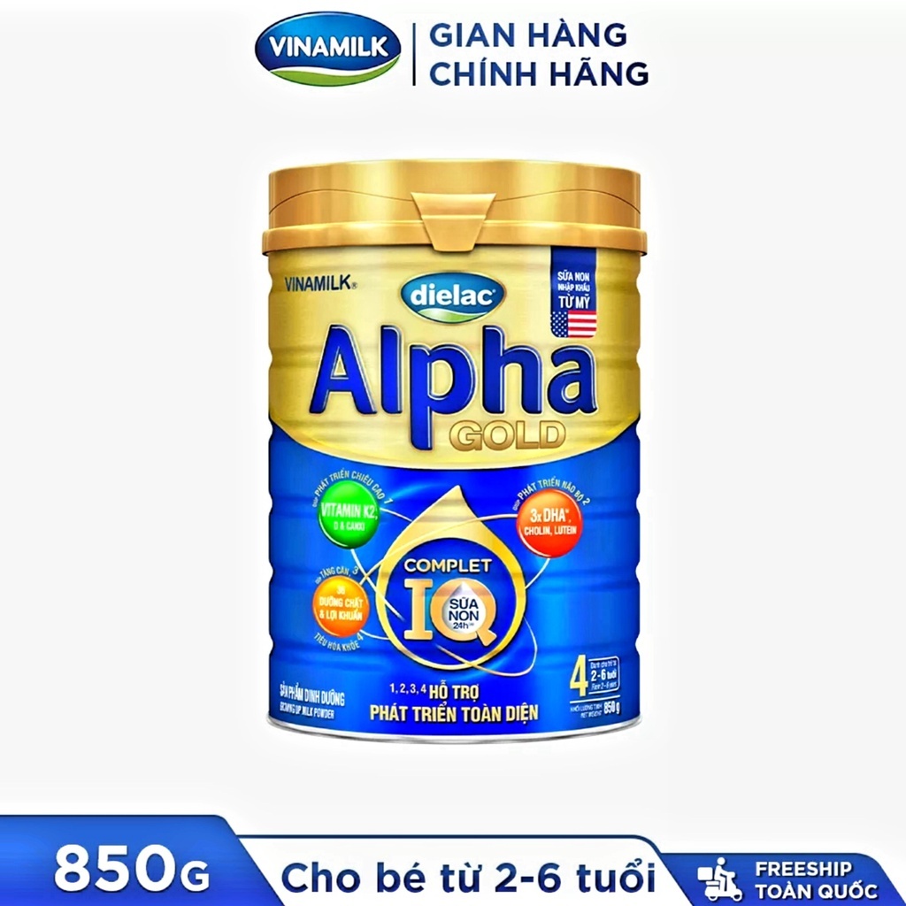 Sữa Dielac Alpha Gold Step 4 - 900g HSD 10-2024 | Shopee Việt Nam