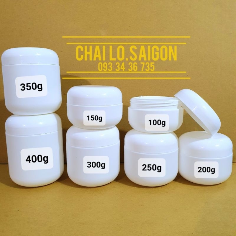 Hủ đựng kem body mẫu mới 100g, 150g, 200g, 250g, 300g, 350g, 400g chiết mỹ phẩm (CÓ NẮP LÓT ...