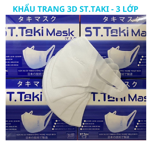 Khẩu Trang 3D ST.Taki Mask Quai Vải Kháng Khuẩn Lọc Bụi Hộp 50 Cái ...