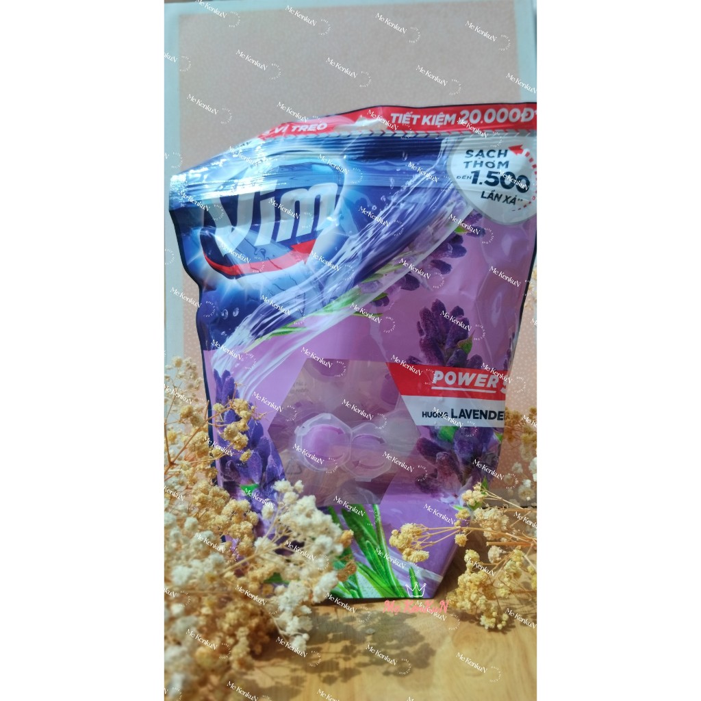 [HSD: 2027] [Tặng giấy thơm Comfort 4 miếng/túi] Combo 5 Bộ Viên treo bồn cầu Vim 55G x 5 ...