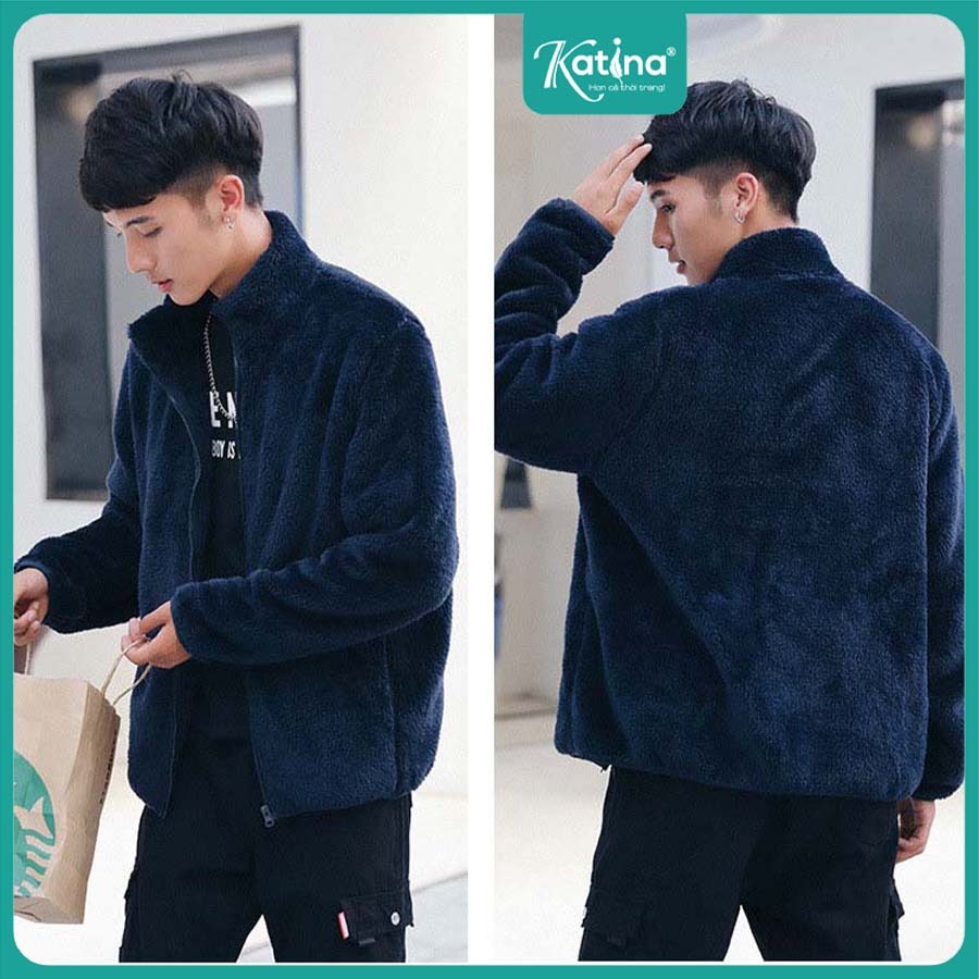 Áo khoác lông Katina cho nam có size đại 90-100kg mặc mùa thu đông ấm ...