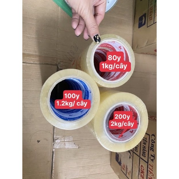 Băng Keo Trong 5cm, Băng keo Đục 5cm, Băng Keo Dán Thùng 5 phân ( giá bán: cuộn) | Shopee Việt Nam