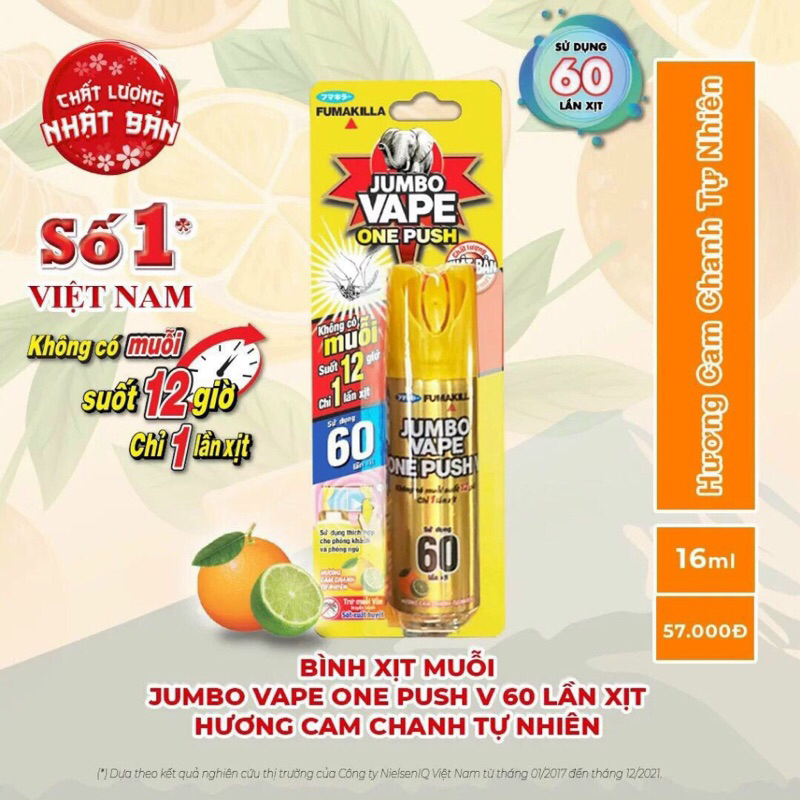 Bình xịt muỗi jumbo one pus 60 lần xịt nhỏ gọn tiện lợi | Shopee Việt Nam