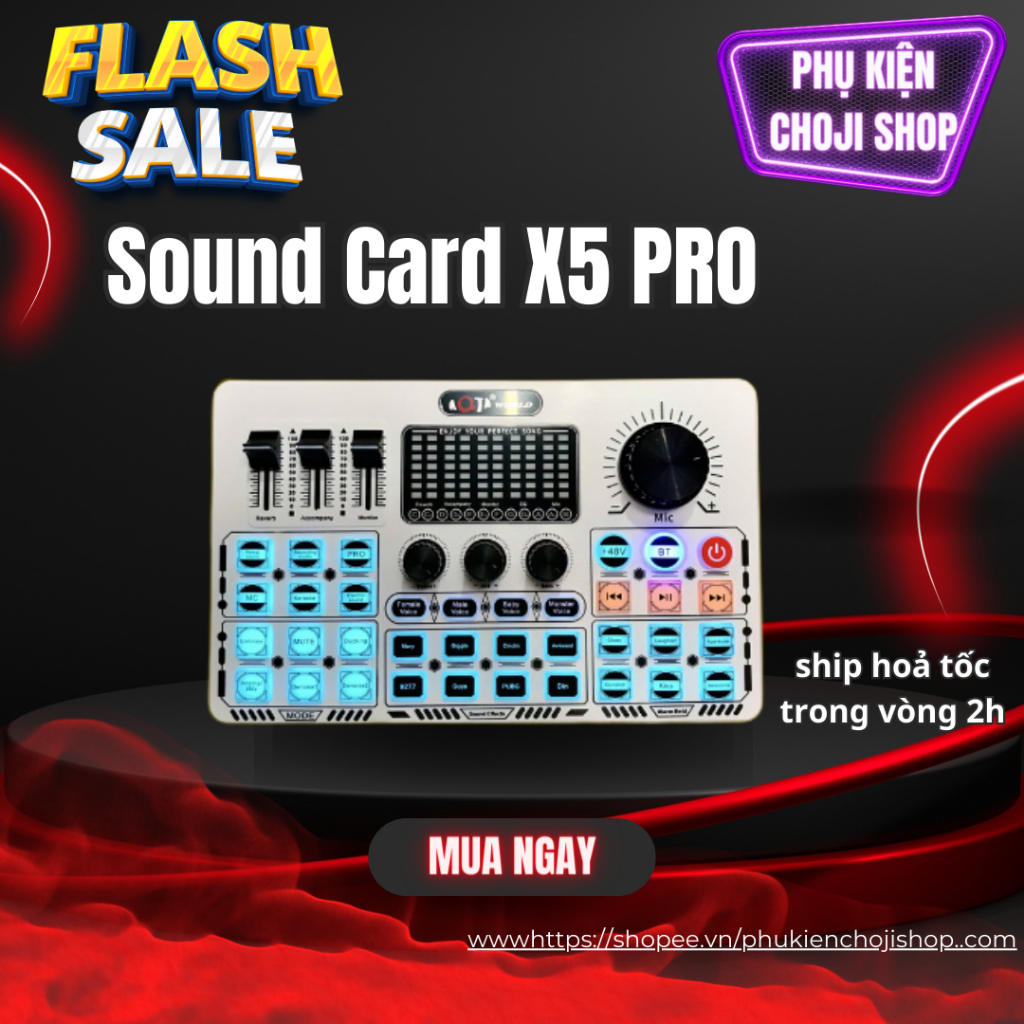 Sound Card X5 PRO Đời Mới Nhất Dùng Cho Mic Thu Âm 5V Và 48V - Âm Thanh ...