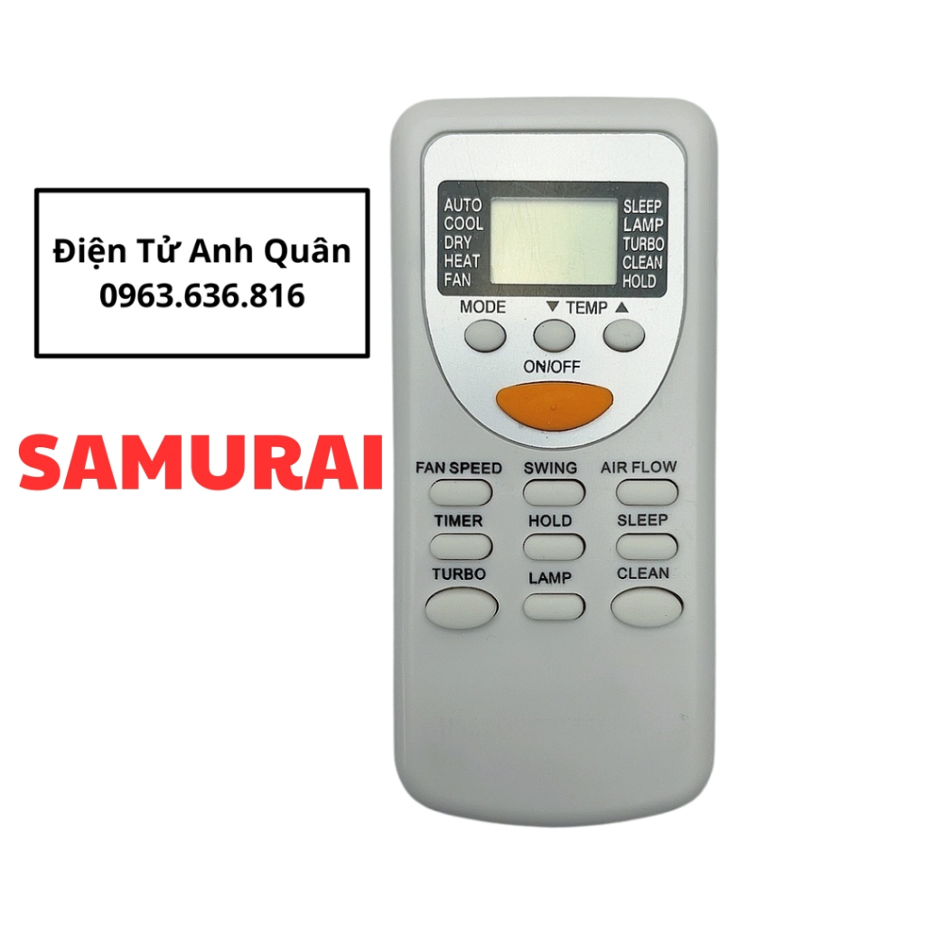 Remote máy lạnh SAMURAI - Điều khiển điều hòa SAMURAI 2 chiều | Shopee ...