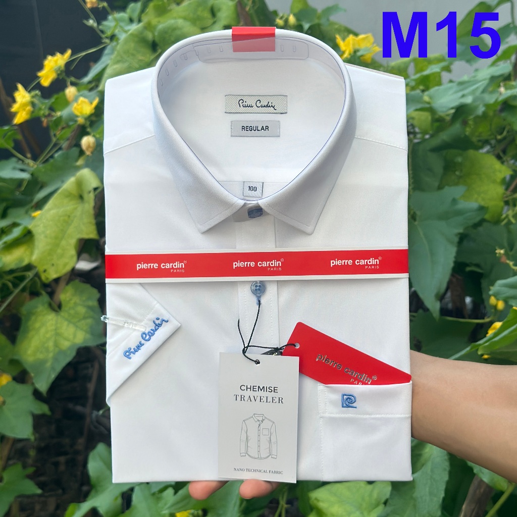 Áo Sơ Mi Tay Ngắn Pierre Cardin Vải Nano Cao Cấp, Phom Regular Thoải ...