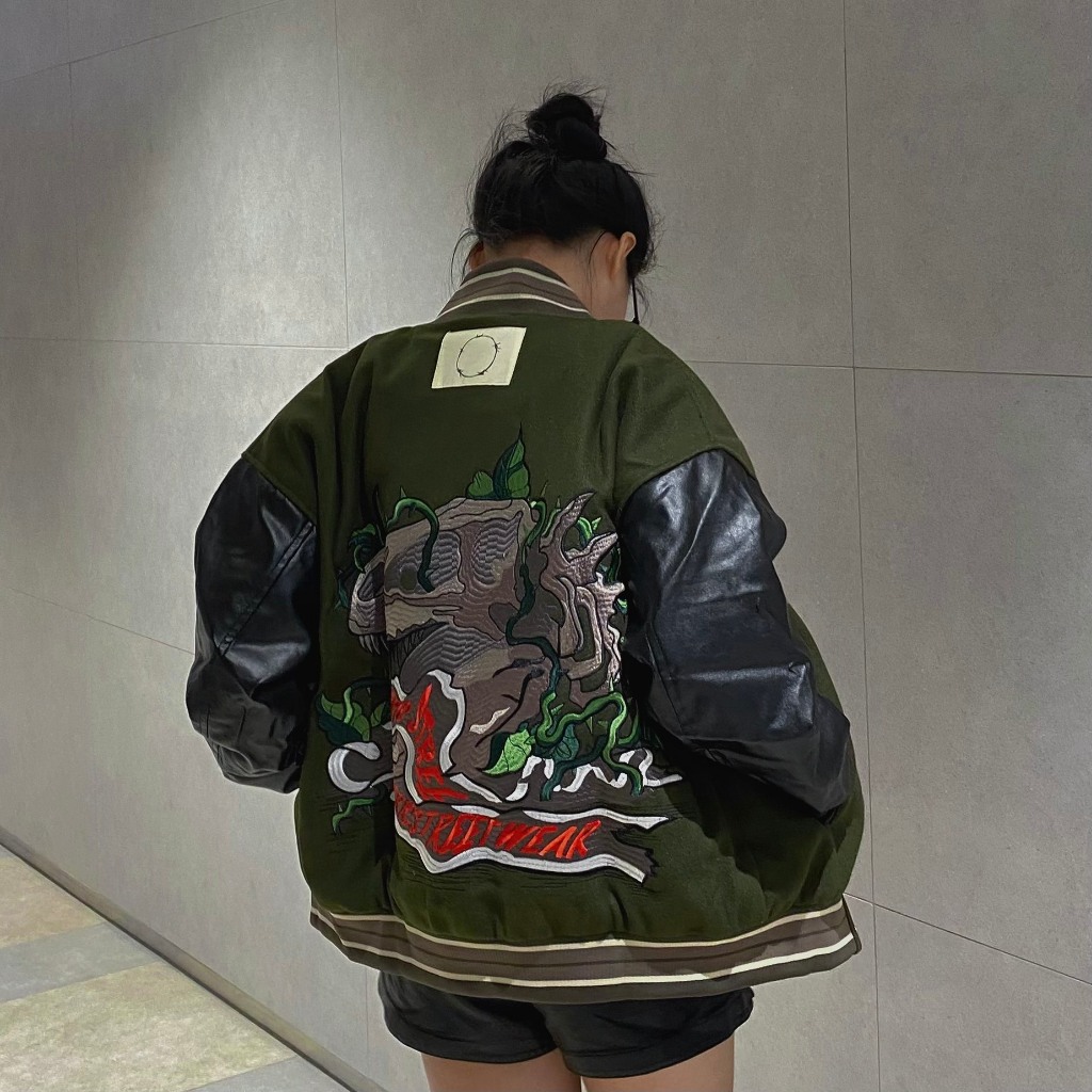 ERIC - Varsity JURASSIC Áo Khoác Unisex | Shopee Việt Nam