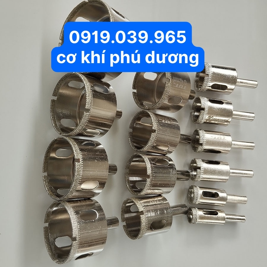 Mũi khoét gạch men, Mũi khoét kính lẻ đủ các Size 6mm - 60mm | Shopee Việt Nam