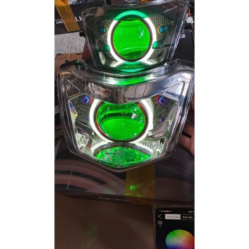 Bi Cầu Led M10 Light lên cho Wave A/S 100, Wave 110 ( Choá mới ...