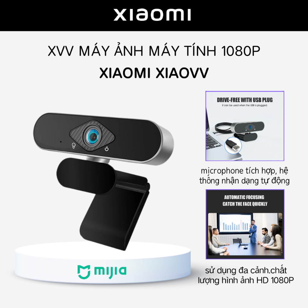 Webcam Xiaomi Xiaovv 1080P FullHD XVV-6320S-USB V380 độ nét cao học ...