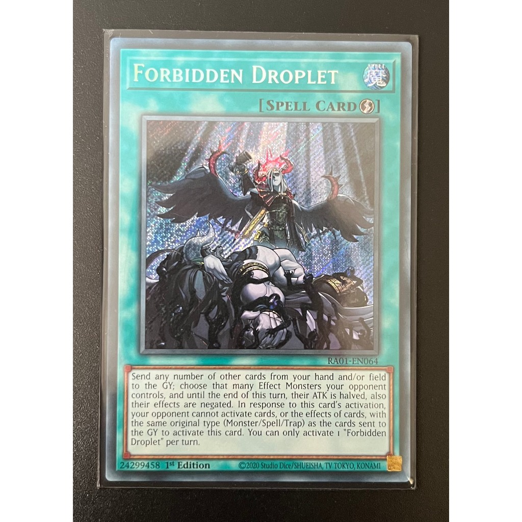 [Thẻ bài Yugioh] - [TCG-UK] - RA01-EN064 - Forbidden Droplet | Shopee ...