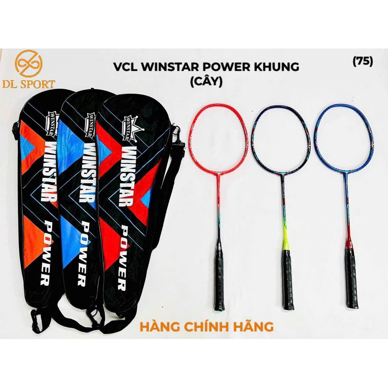 Vợt cầu lông Nano cacbon căng sẵn 10kg Winstar power( tặng kèm quấn cán + bao vợt to) | Shopee ...