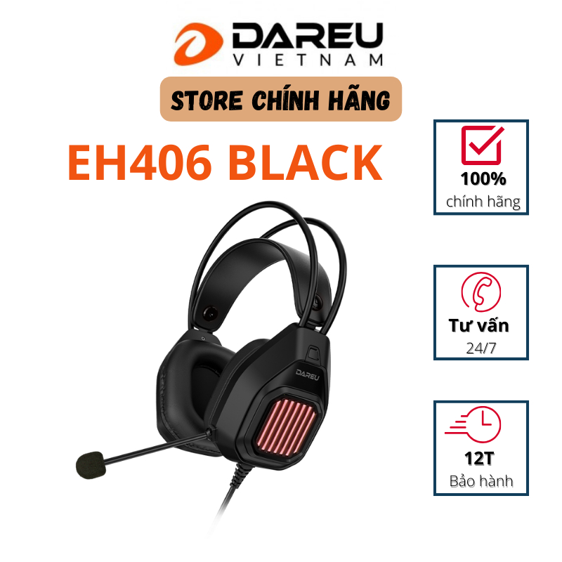 Tai nghe gaming DAREU EH416 / EH406 RGB giả lập 7.1 cắm cổng USB ...
