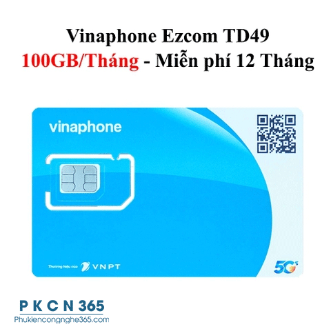 Sim 4G Vinaphone gói TD49 Trọn gói 12 tháng, mỗi tháng có 100GB | Shopee Việt Nam