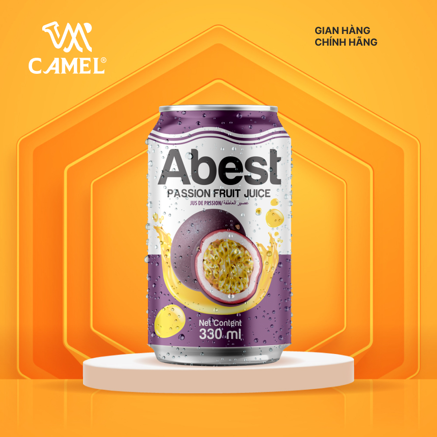 Thùng 24 lon Nước Chanh Leo Abest Fruit Juice Chính hãng (330ML) | Shopee Việt Nam