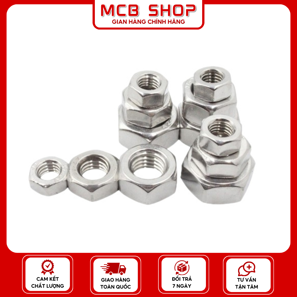 Đai Ốc M8, Tán Dẹp, Tán Ecu Inox 304 Dùng Cho Bulong M8 Loại Tốt Combo 5 Con – MCBSHOP | Shopee ...