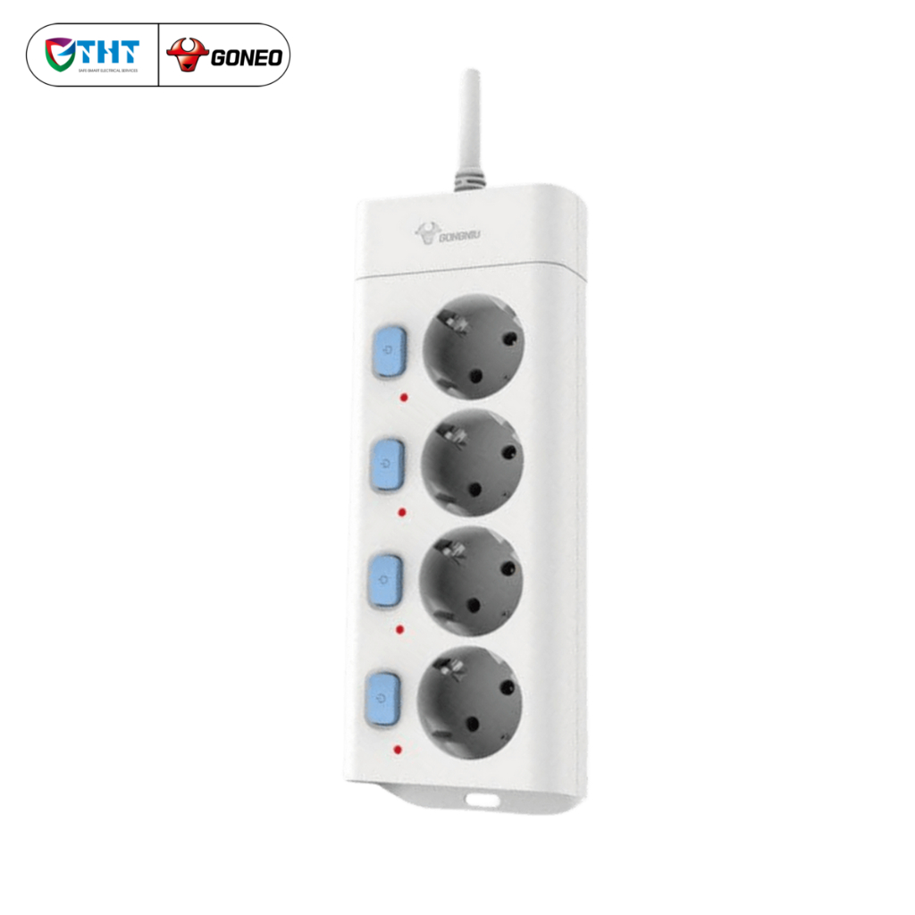 Ổ cắm điện đa năng có dây GONGNIU chính hãng GNEU-G3040, 4 ô cắm, 4 ...