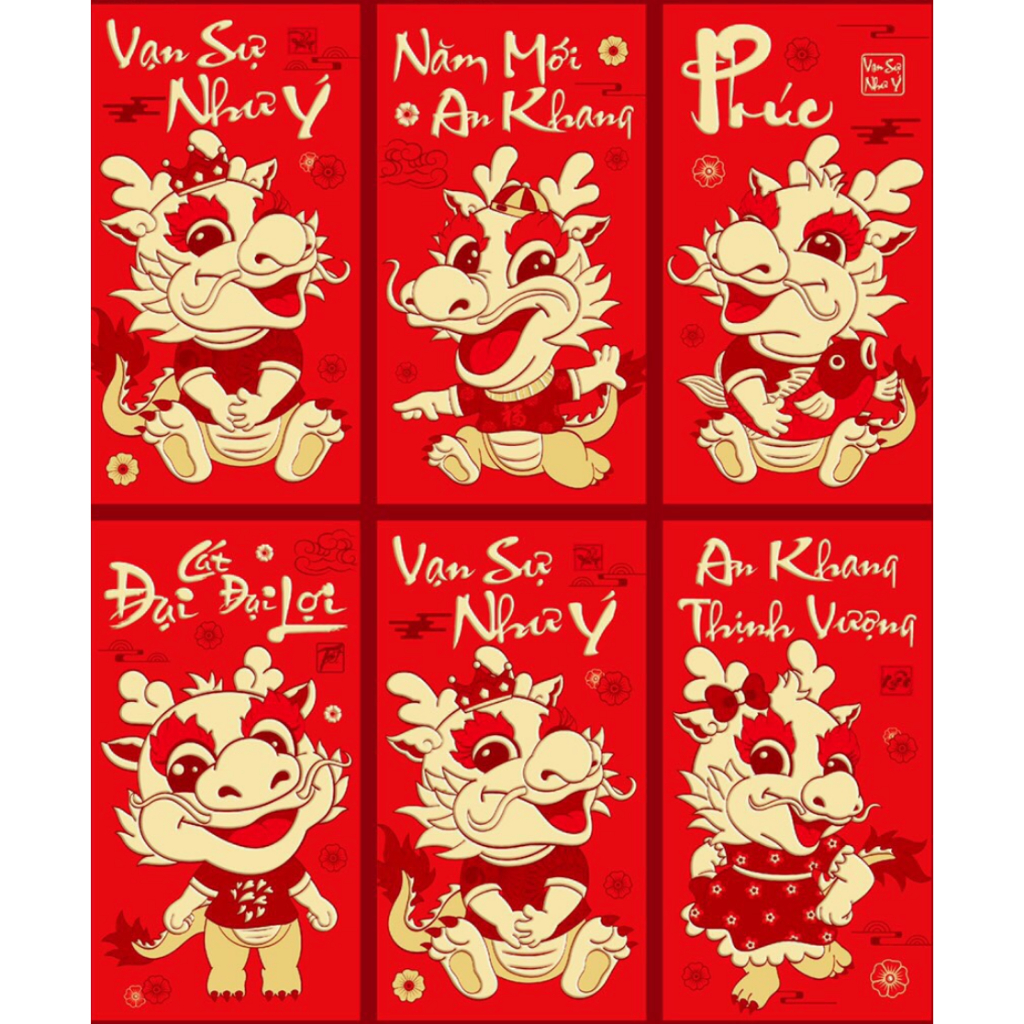 Bao Lì Xì ( 6 cái/ 1 xấp) | Shopee Việt Nam