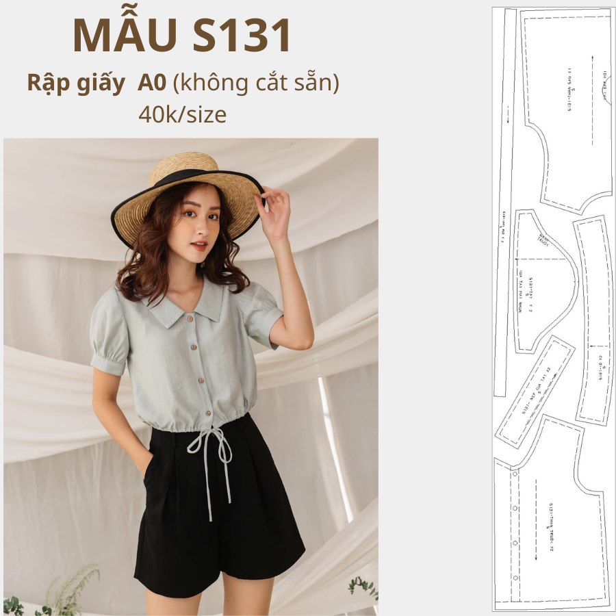 RẬP GIẤY A0 ÁO SƠ MI MÃ S131 | Shopee Việt Nam