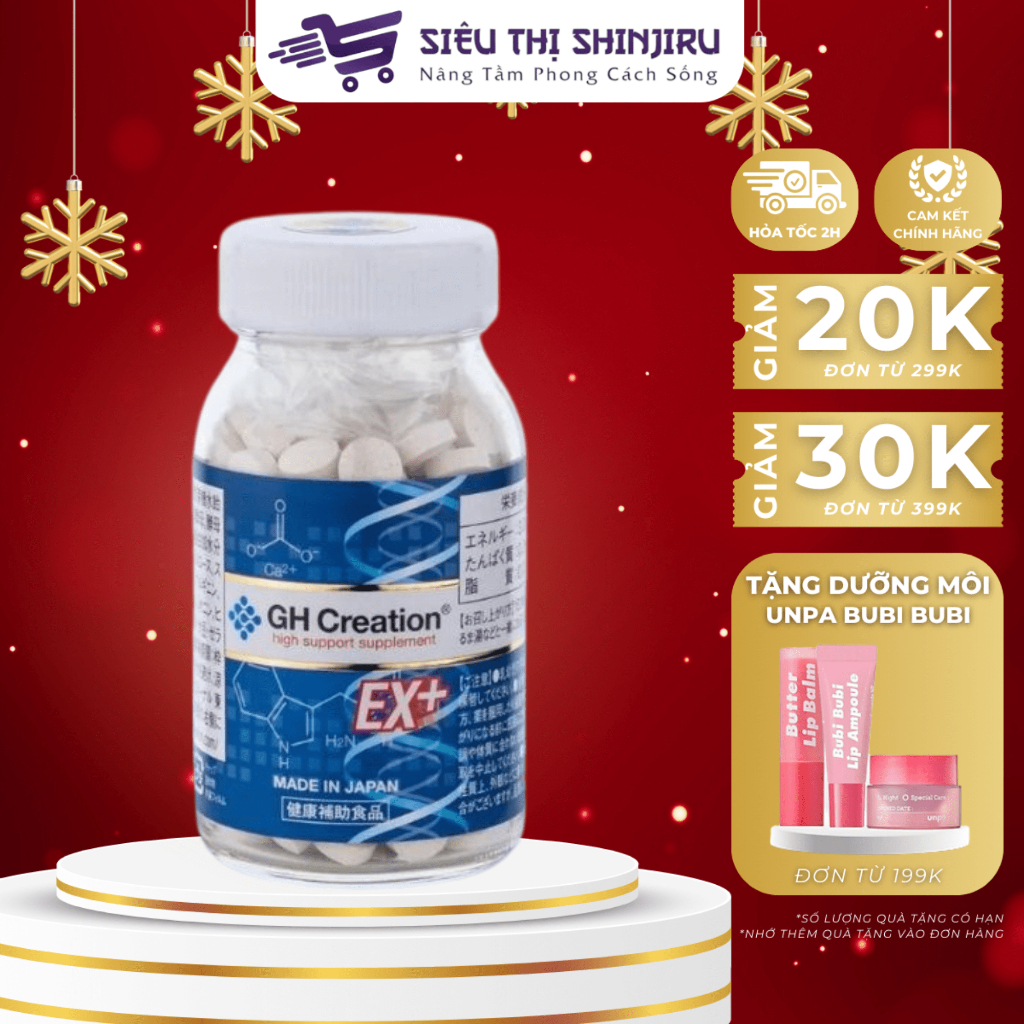 Viên uống hỗ trợ tăng chiều cao GH Creation EX+ Nhật Bản 270 viên | Shopee Việt Nam