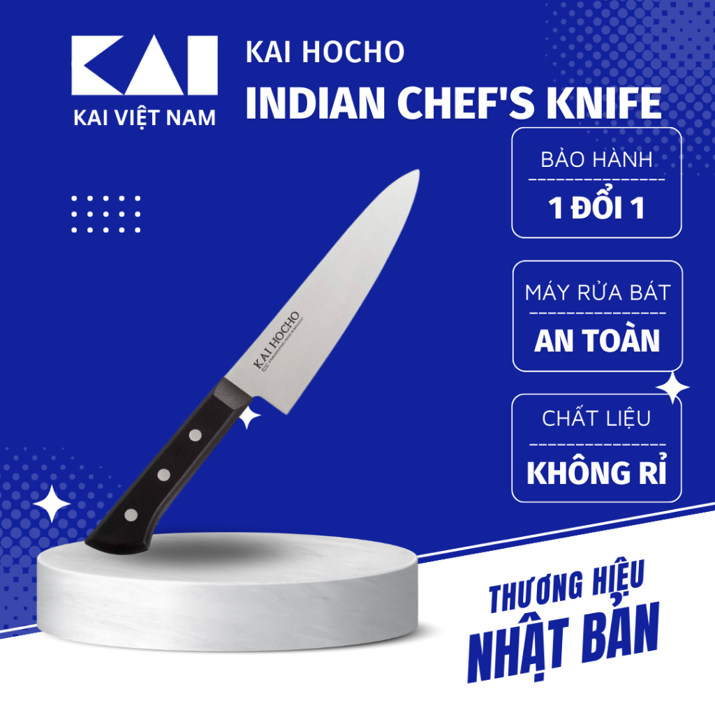Dao Bếp Đa Năng KAI indian Hocho Chef's knife Dao Chuyên Nghiệp Nhật ...
